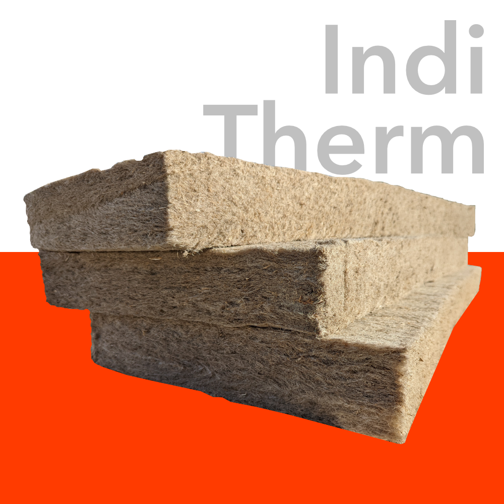 80mm IndiNature IndiTherm Hemp Flexibatt Insulation - 1200 x 370mm